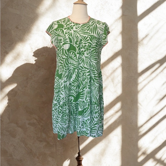 Uncle Frank | Dresses | Uncle Frank Leafy Green Mini Dress | Poshmark